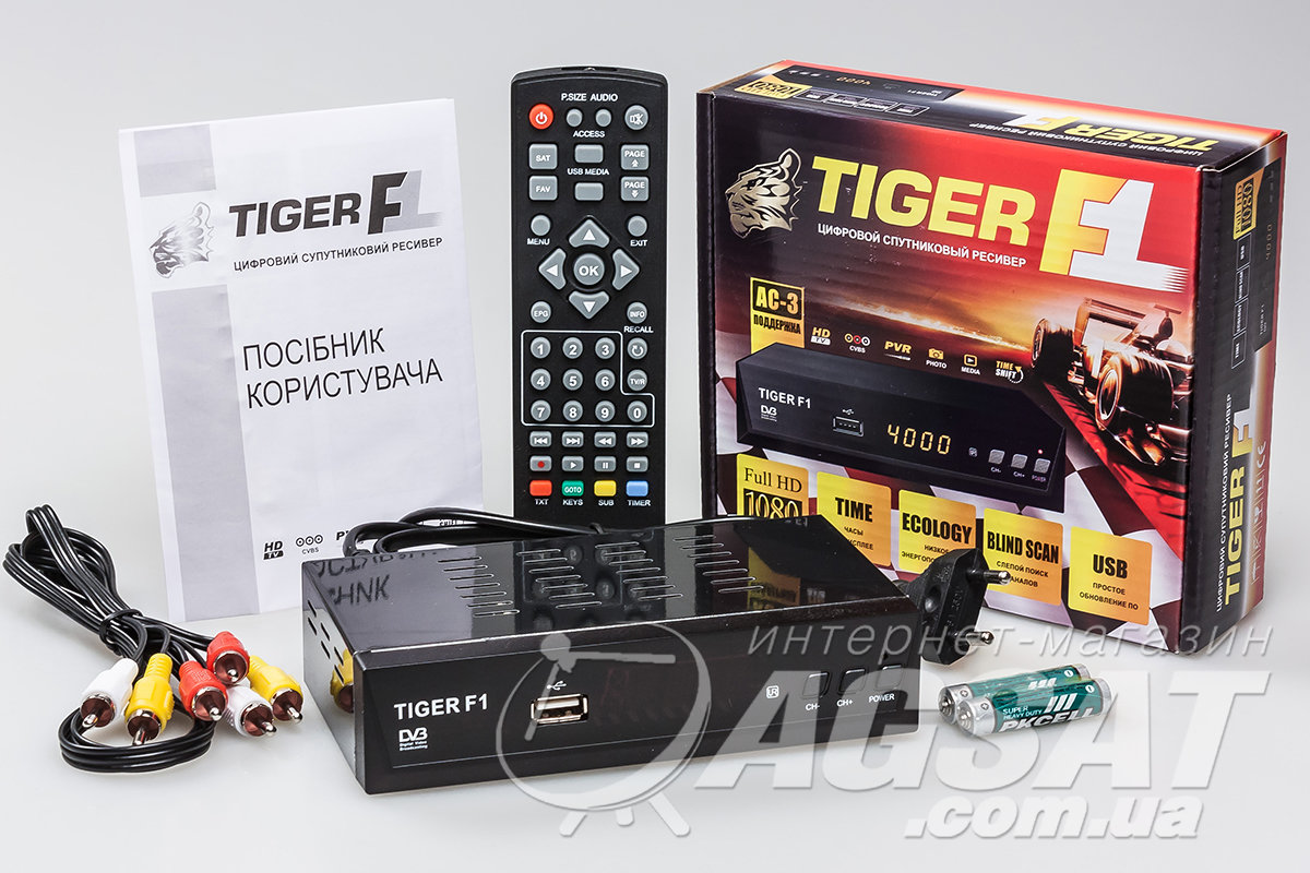 Супутниковий ресивер Tiger F1: ціна, купити Tiger F1.
