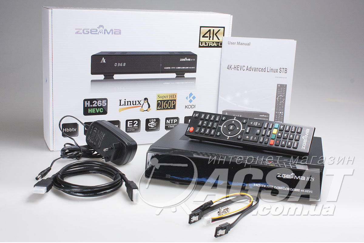 ZGEMMA H7S UHD – спутниковый ресивер 4K UHD на Linux. Цена, купить ZGEMMA H7S UHD.