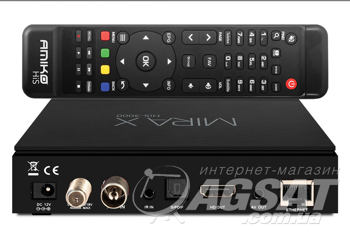 Комбо-ресивер Amiko Mira X HiS-3000: цена 1 700 грн., купить Amiko Mira X HiS-3000 в Киеве