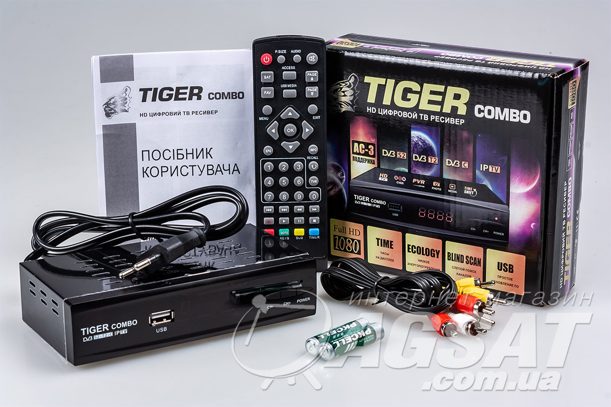 Цифровой ресивер Tiger Combo HD: цена 1 050 грн., купить Tiger Combo HD ...