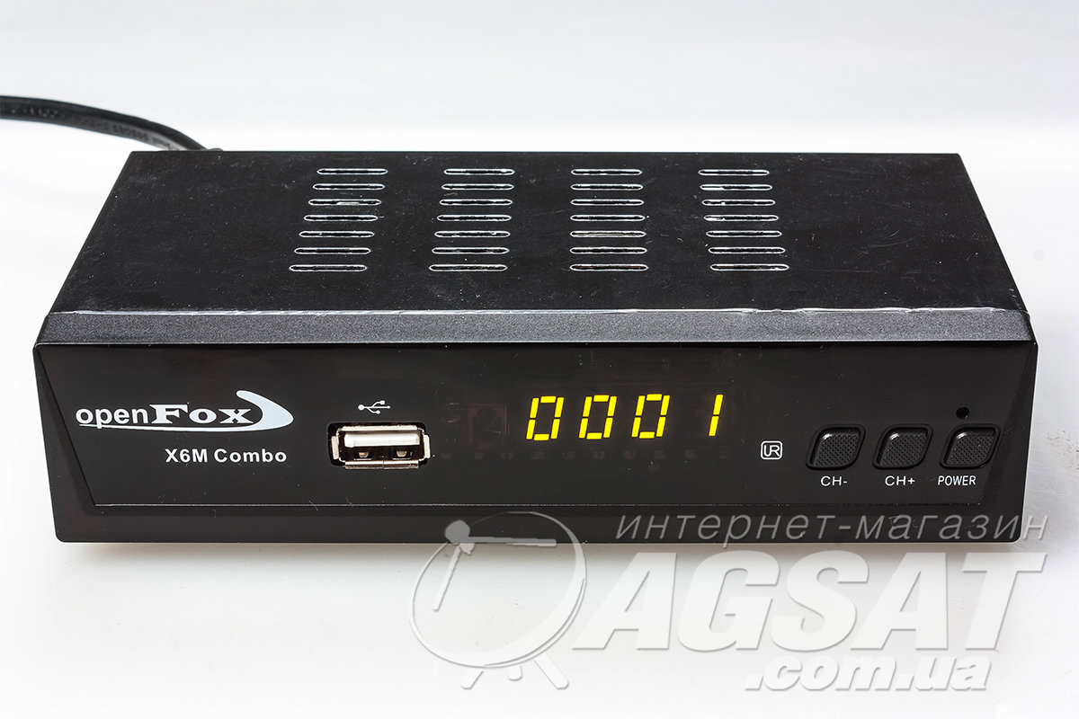 Комбінований DVB-S2 + T2 приймач OpenFox X6 Metal Combo HD: ціна 965 ...