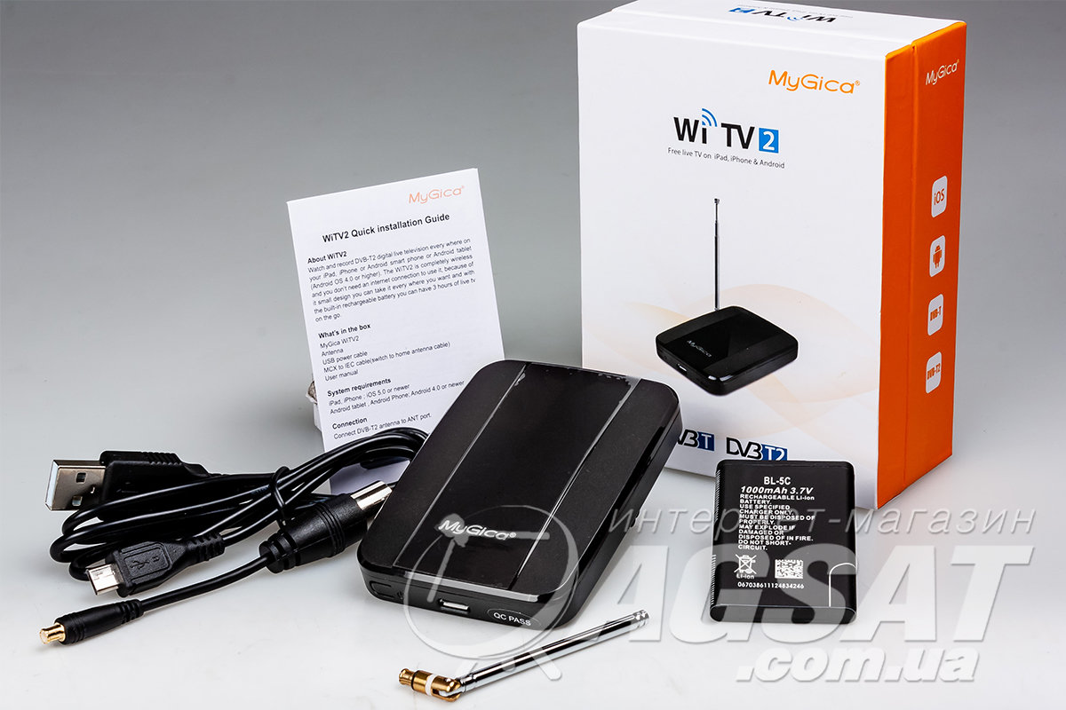 MyGica WiTV T2 - DVB-T2 приймач для смартфона і планшета. Ціна, купити ...