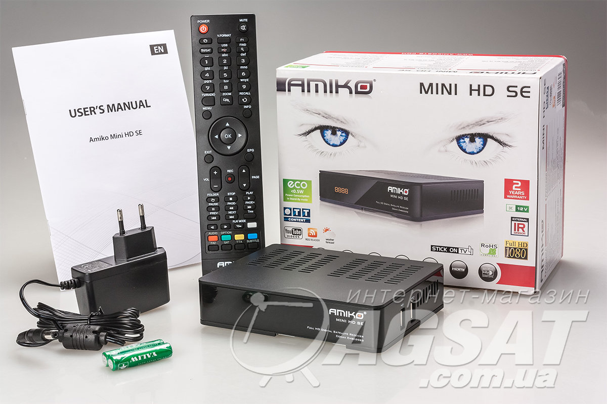 Спутниковый ресивер Amiko Mini HD Se: цена, купить Amiko Mini HD Se.