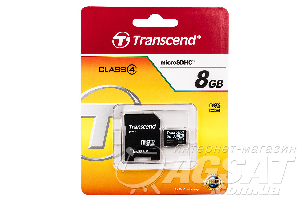 Transcend MicroSDHC 8GB Class 4