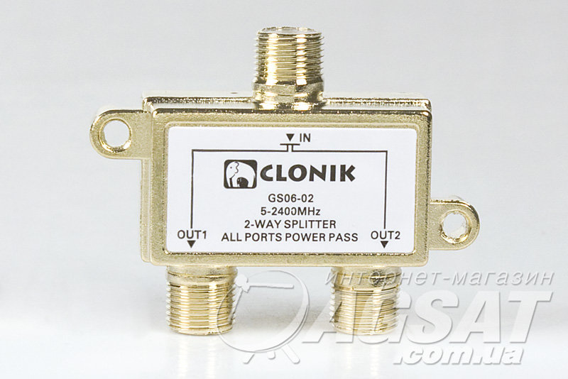 Разветвитель спутникового сигнала (сплиттер) Clonik GS06-02
