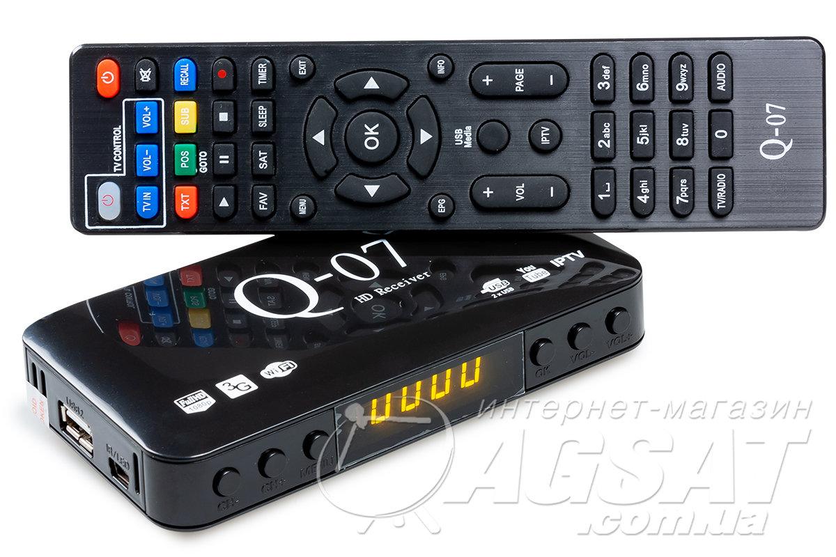 Спутниковый ресивер Qsat Q-07: цена 325 грн., купить Qsat Q-07 в Киеве.