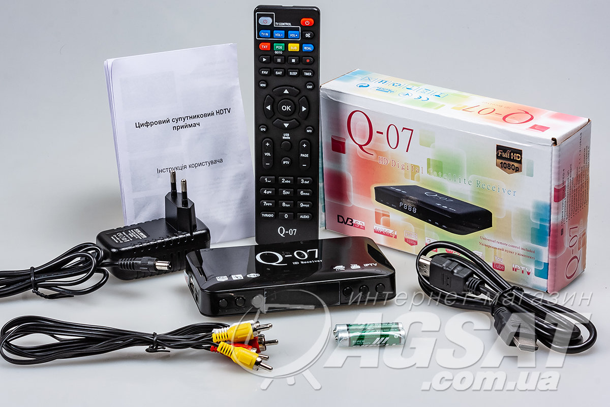 Спутниковый ресивер Qsat Q-07: цена 325 грн., купить Qsat Q-07 в Киеве.