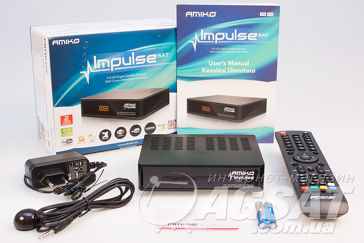 Спутниковый Full HD ресивер Amiko Impulse SAT: отзывы, цена, купить ...