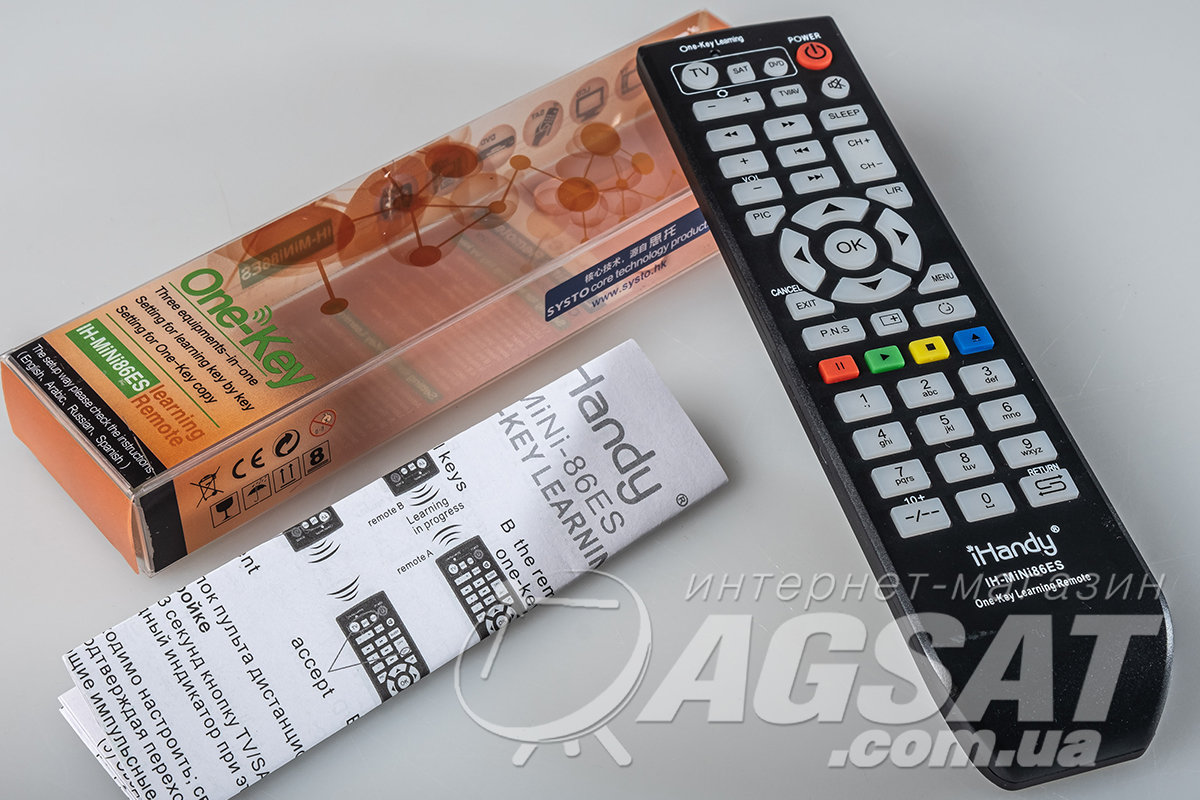 Универсальный Пульт iHandy IH-MINI86ES для телевизора и Т2 тюнера: цена 166 грн., купить в Киеве ...