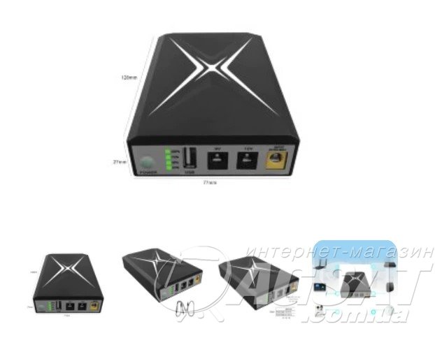 ИБП для роутера Mini UPS DCP-018W (10400mAh) 9V/12V | Купить в AGSAT