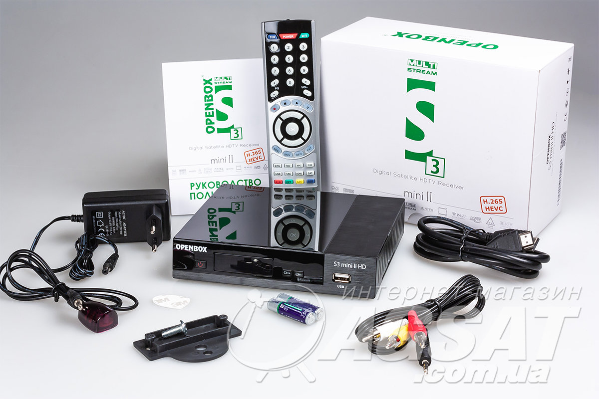 Openbox S3 Mini II - Супутниковий ТВ тюнер. Ціна, купити Openbox S3 Mini II в Києві.