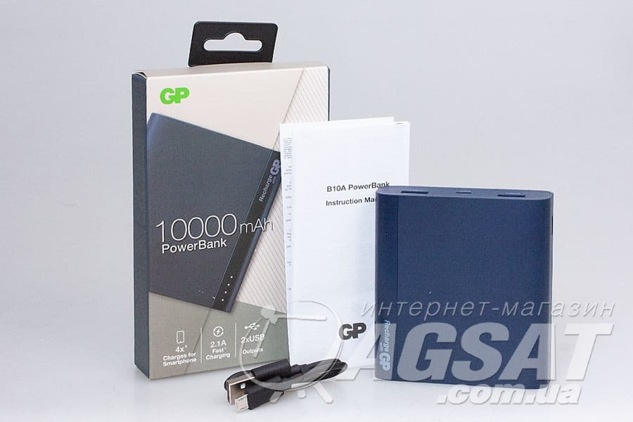 Повербанк GP B10A на 10000 мАч: цена 495 грн., купить Power Bank ...