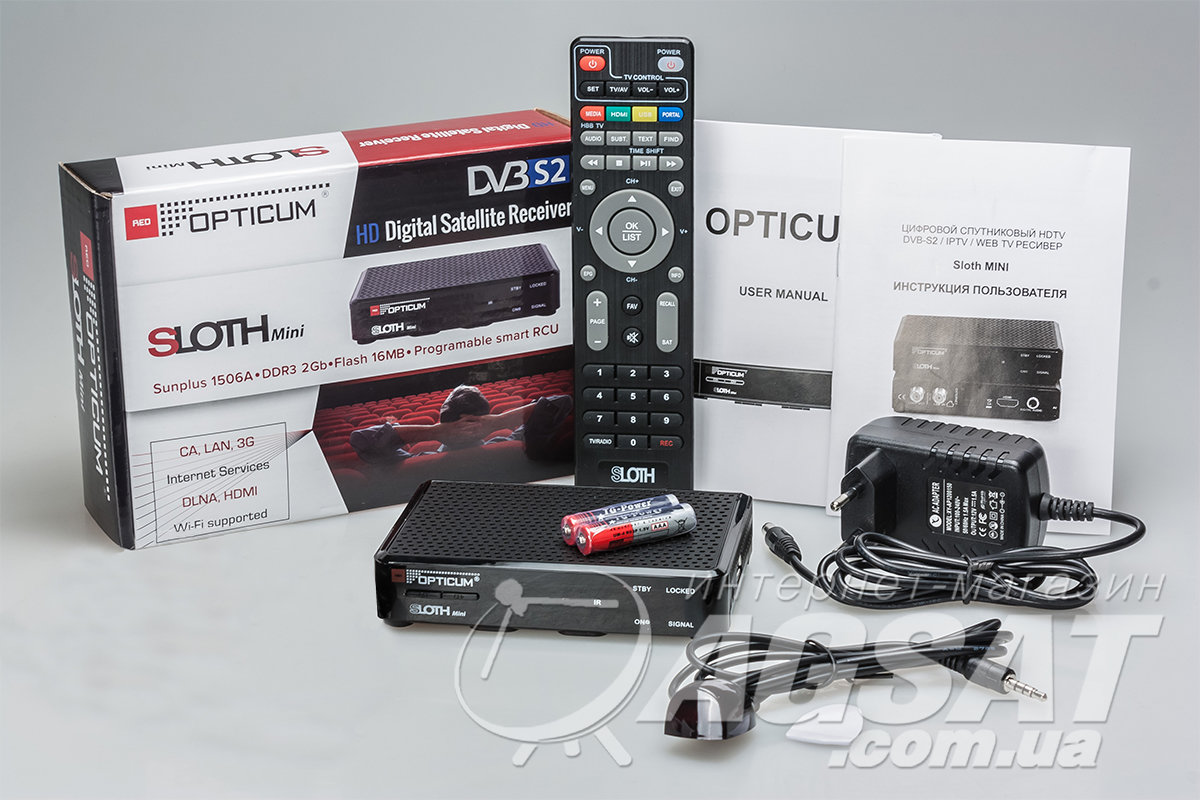 Спутниковый HD ресивер OPTICUM SLOTH mini: цена, купить OPTICUM SLOTH mini