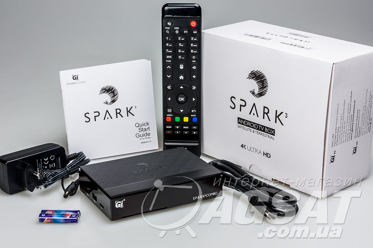 GI HD Spark 3 Combo – гибридный ресивер на Android Цена, купить Galaxy ...