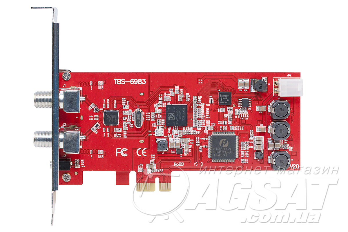 TBS6983 Professional DVB-S2 Dual Tuner PCIe Card