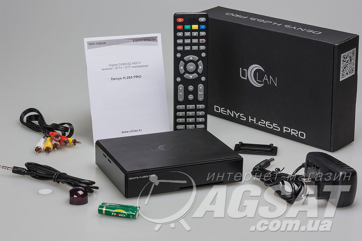 Спутниковый ресивер UCLAN Denys H.265 Pro: отзывы, цена, купить UCLAN Denys Pro в Киеве.