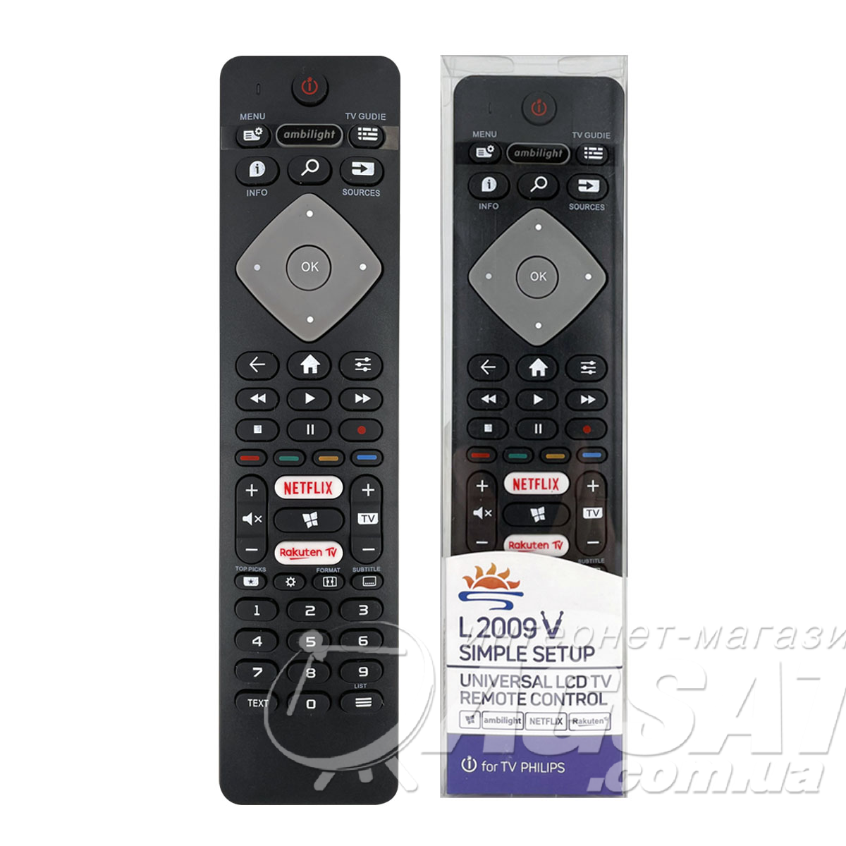 Универсальный пульт для телевизора PHILIPS L2009V