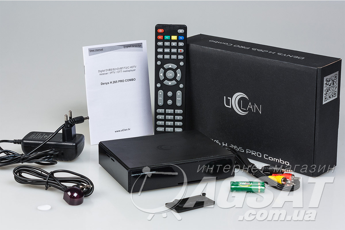 Спутниковый комбо ресивер UCLAN Denys H.265 Pro Combo: отзывы, цена, купить UCLAN Denys Pro ...
