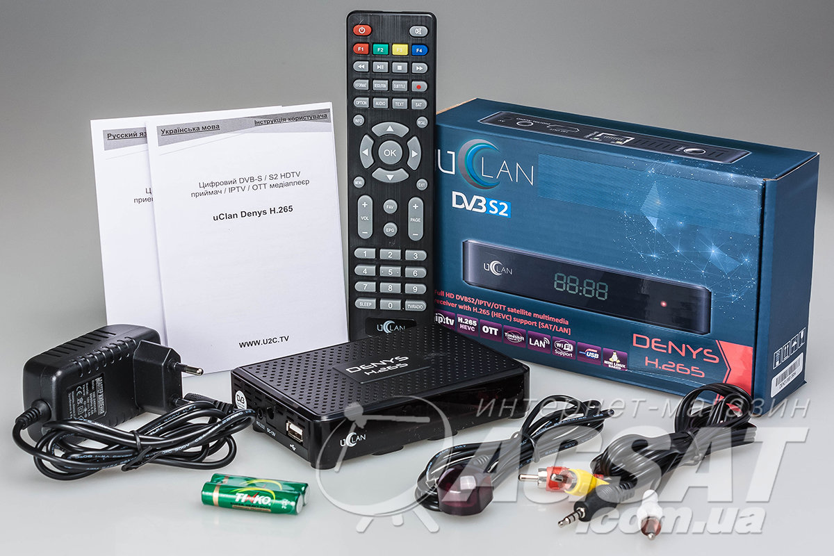 Спутниковый ресивер U2C Denys H.265: отзывы, цена, купить U2C Denys в Киеве.