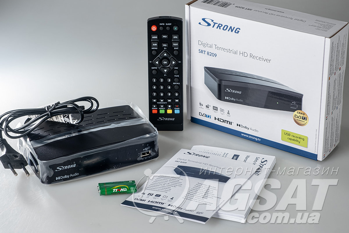 Цифровой эфирный приёмник Strong SRT 8209: цена 845 грн., купить Strong SRT 8209 в Киеве
