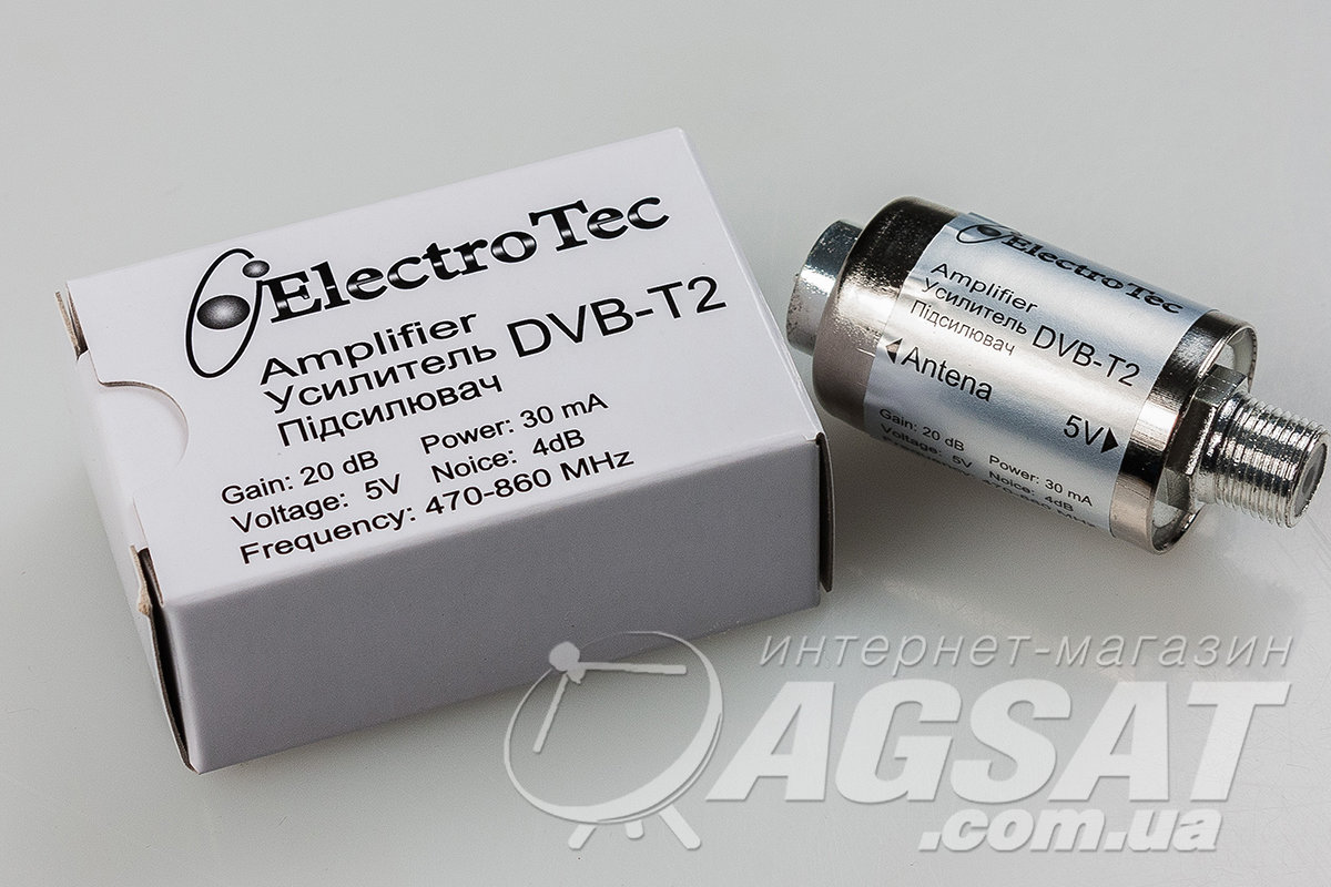 DVB-T2 усилитель T2 Electro Tec: цена 159 грн., купить T2 Electro Tec в Киеве.