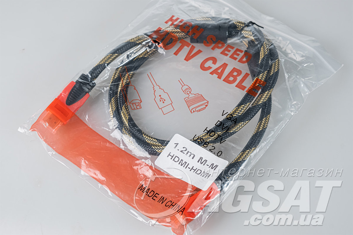 HDMI кабель для телевизора 1.2 м: цена 75 грн., купить HDMI шнур Киев ...