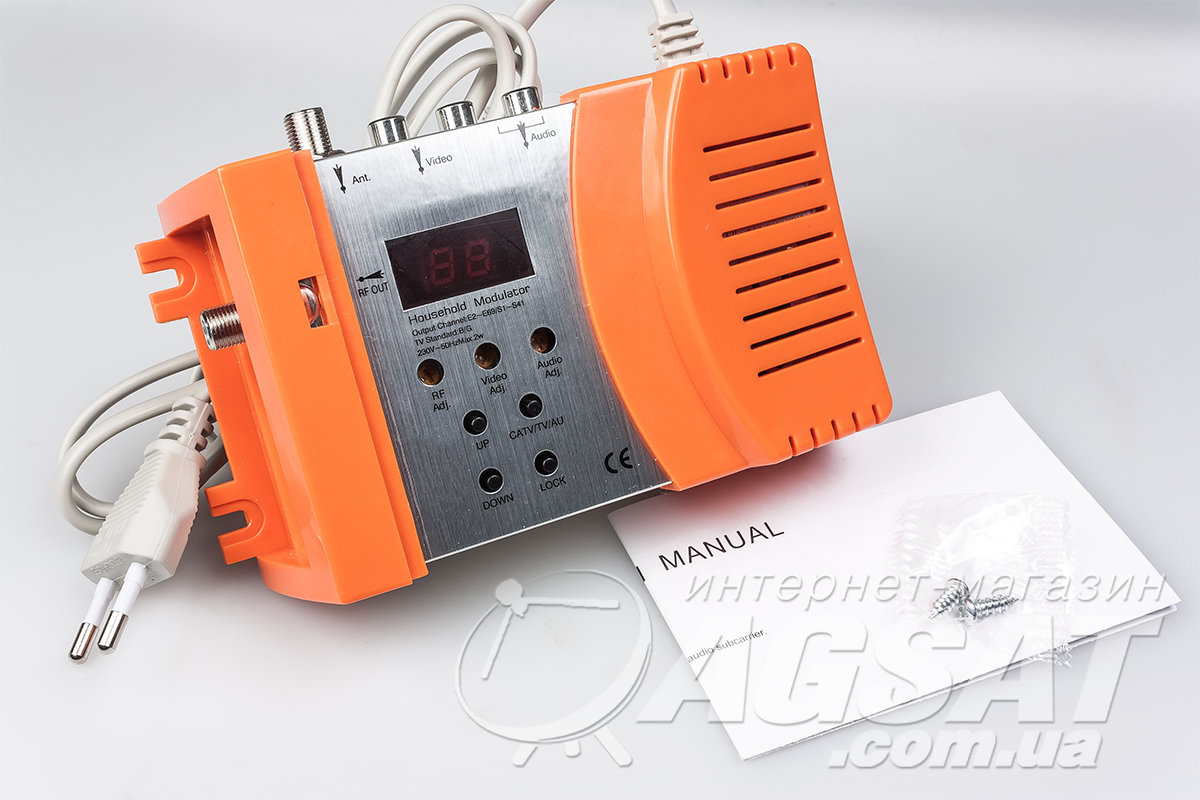 ТВ модулятор GC-AV02. Описание, характеристики, цена RF модулятора GC-AV02.