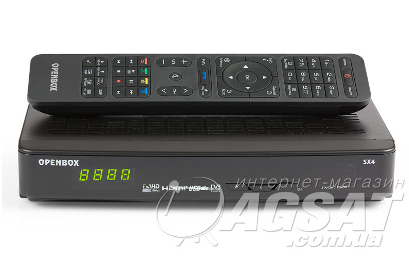 Спутниковый HD ресивер Openbox SX4 HD: купить в Киеве, в интернет магазине. Спутниковый тюнер ...