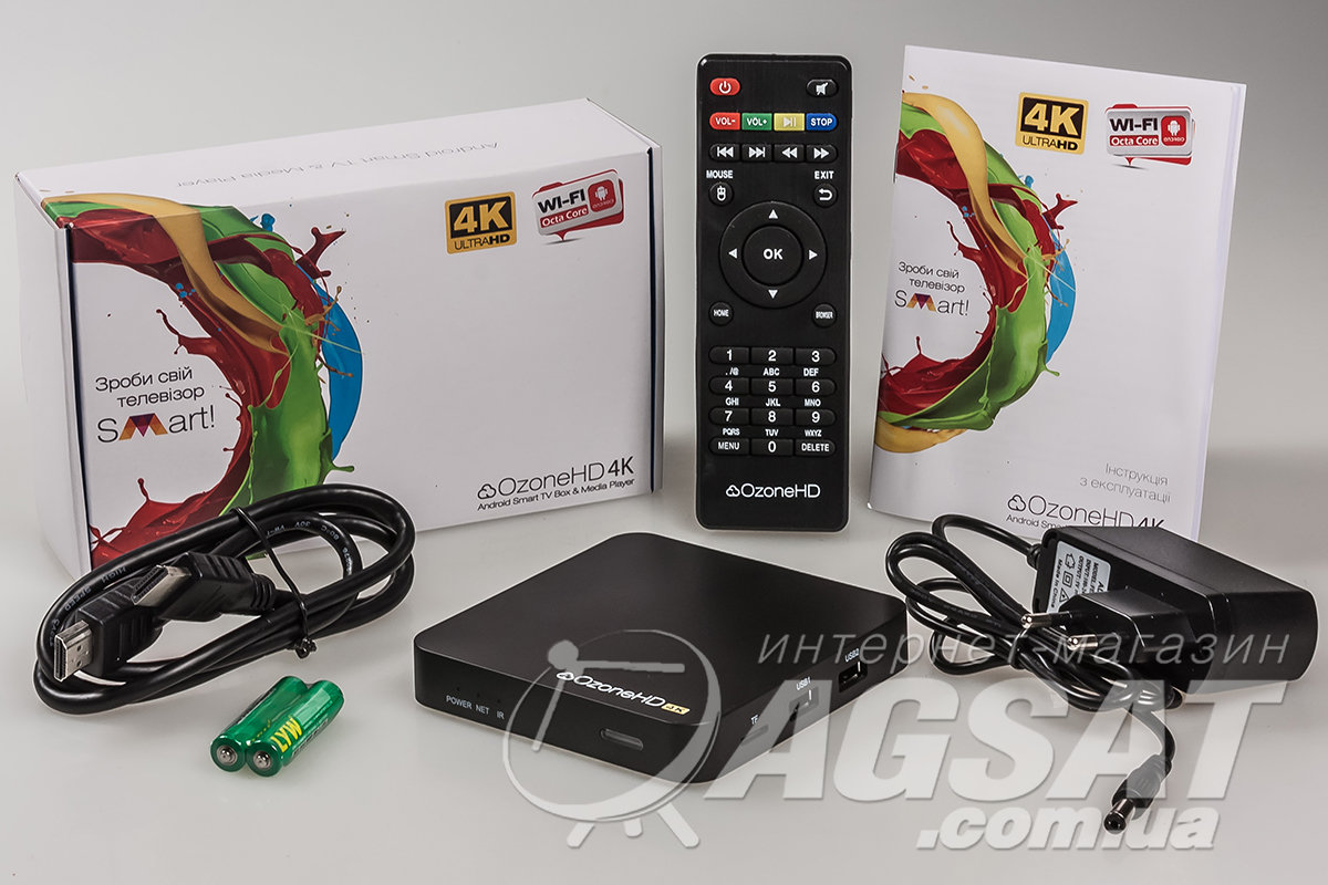 Андроид приставка к ТВ OzoneHD 4K: цена 1 469 грн., купить OzoneHD 4K в Киеве.