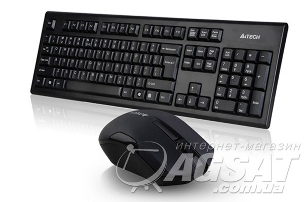 A4Tech 3000N - комплект беспроводная клавиатура и мышь