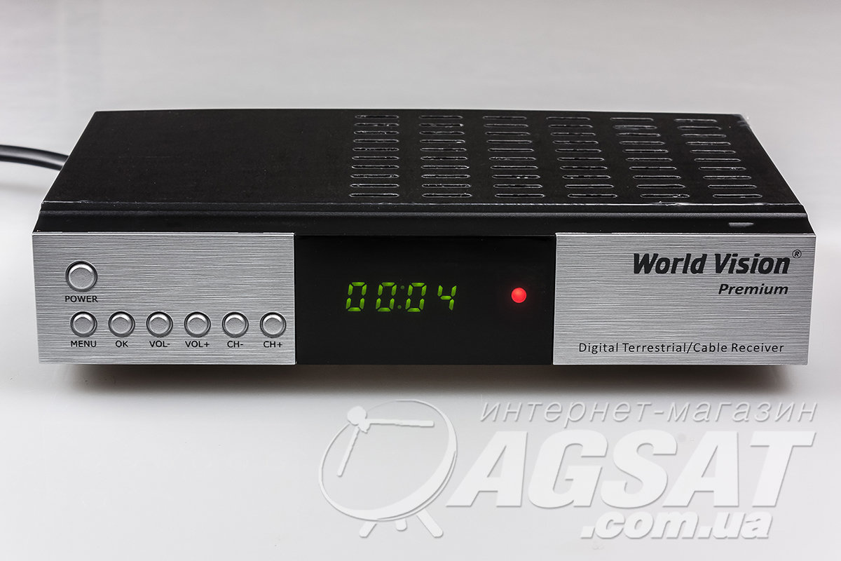Комбинированный DVB-T2 ресивер World Vision Premium: отзывы, цена ...